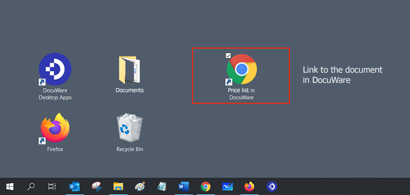 Documents in DocuWare always at hand - even from any desktop